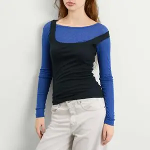 FRUITY BOOTY Double Layer Long Sleeve Top