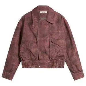PEACHY DEN Cicely Jacket - Red Leopard