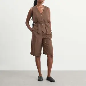 Faithfull The Brand Astrid Long Pleated Shorts
