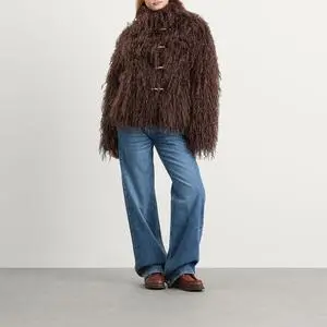 PEACHY DEN Patti Faux Fur Coat