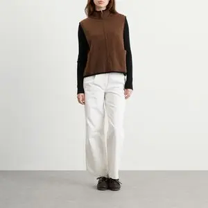NOTHING WRITTEN Dicky Zip-up Vest