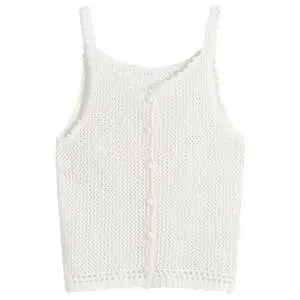 DUNST Knit Vest Top - Ivory