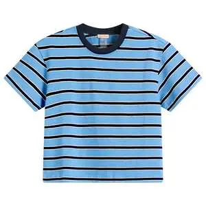 FRUITY BOOTY Jersey Stripe T-shirt - Blue