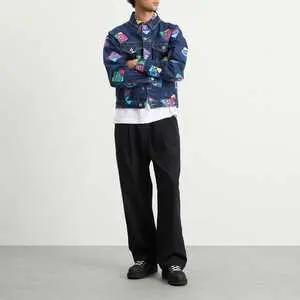 ICECREAM Running Dog Tile Denim Trucker Jacket