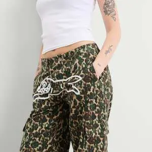 ICECREAM Running Dog Woodland Camouflage Cargo Pants