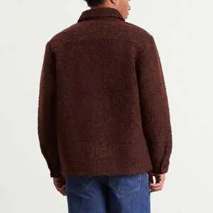 WAX LONDON Mount Reversible Boucle Overshirt