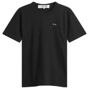 Play Comme Des Garcon Heart Emblem T-shirt - Black