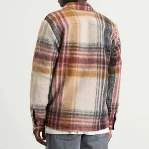 WAX LONDON Nolan Wool Blend Check Overshirt