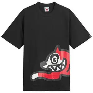 ICECREAM Jumbo Running Dog T-shirt - Black