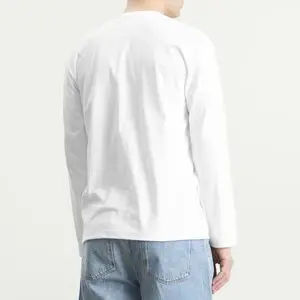 Play Comme Des Garcon Long Sleeve T-shirt - White/red