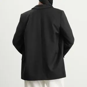 GANNI Calendered Wool Blazer