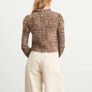 Rixo Gardenia Mila Leopard Top
