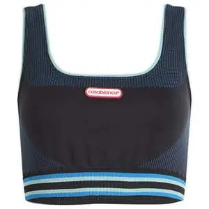 Casablanca Seamless Bralette Top In | | Polyester/elastane/polyamide | End Clothing - Navy