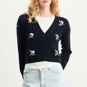 Rixo Merinda Embellished Cardigan