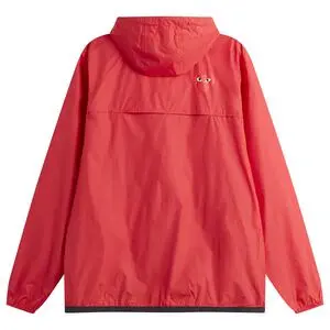Play Comme Des Garcon K-way Emblem Full Zip Jacket - Red