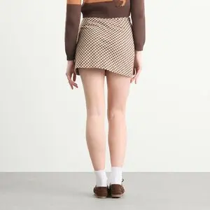 HOUSE OF SUNNY Checked A-line Mini Skirt
