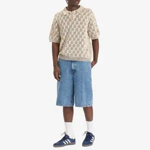 CORRIDOR Cable Knit Polo Shirt