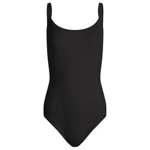 SKIMS Cotton Jersey Scoop Neck Bodysuit - Soot