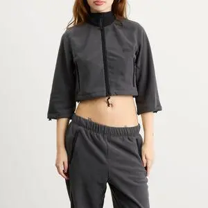 SKIMS Fleece Lounge Shrunken Zip Up Jacket