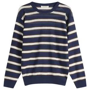 NOTHING WRITTEN Stripe Jumper - Dark Navy