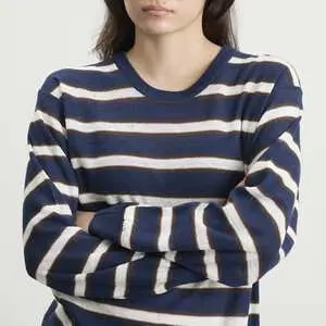 NOTHING WRITTEN Stripe Jumper