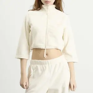 SKIMS Fleece Lounge Shrunken Zip Up Jacket