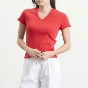 NOTHING WRITTEN 90s V Neck T-shirt