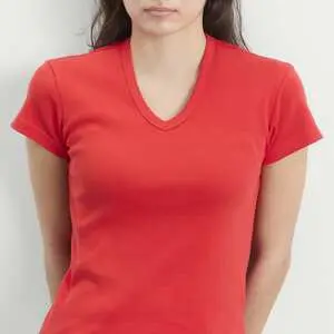 NOTHING WRITTEN 90s V Neck T-shirt
