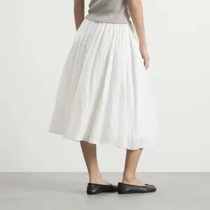 NOTHING WRITTEN Shore Linen Midi Skirt