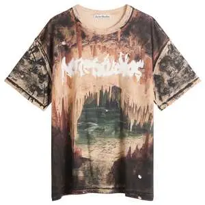 Acne Studios Cave Print T-shirt In | Size: | 100% Cotton | End Clothing