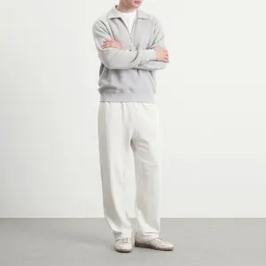 LADY WHITE CO. Cotton Wool Quarter Zip Sweatshirt