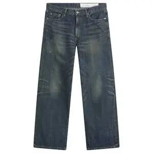 NEIGHBORHOOD Wide Leg Selvedge Denim Jeans - Indigo