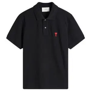 AMI Paris A Heart Polo - Black
