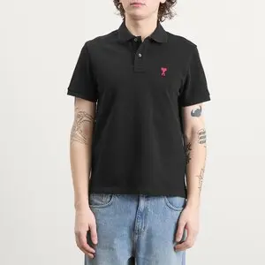 AMI Paris A Heart Polo - Black