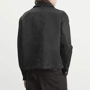 AMI Paris Denim Jacket With De Coeur Stud