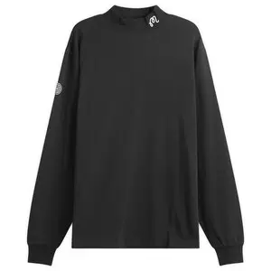 MALBON Upland Mock Neck Long Sleeve T-shirt - Black