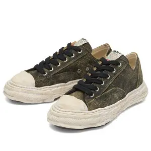Mihara Yasuhiro Peterson 23 Vintage Suede Low-top Sneakers - Black