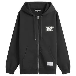 NEIGHBORHOOD Classic Logo Zip Hoodie - Black