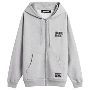 NEIGHBORHOOD Classic Logo Zip Hoodie - Gray