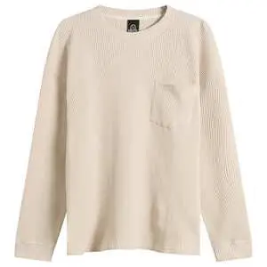 FRIZMWORKS Oversized Waffle Pocket Long Sleeve T-shirt