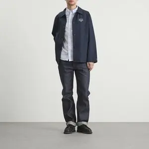 A.p.c. Greg Logo Button Down Stripe Shirt