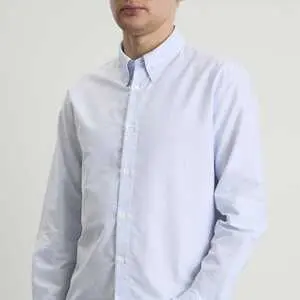 A.p.c. Greg Logo Button Down Stripe Shirt