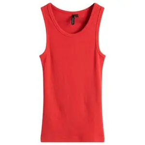 ENTIRE STUDIOS Rib Tank Top - Cherry