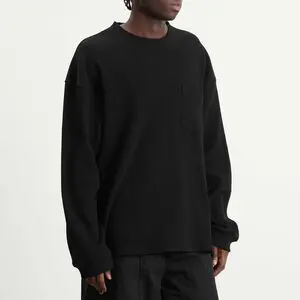 FRIZMWORKS Oversized Waffle Pocket Long Sleeve T-shirt