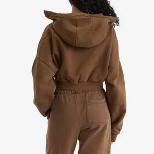 ENTIRE STUDIOS Cropped Full Zip Hoodie