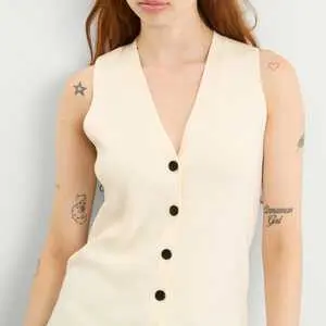 ANINE BING Lawrence Knit Vest