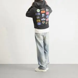 Amiri Station Patch Oversized Hoodie
