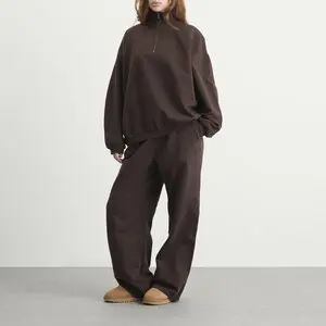 SKIMS Boyfriend Fleece Slouchy Turtleneck Pullover