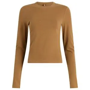 SKIMS Cotton Jersey Long Sleeve Top - Chai