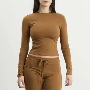 SKIMS Cotton Jersey Long Sleeve Top
